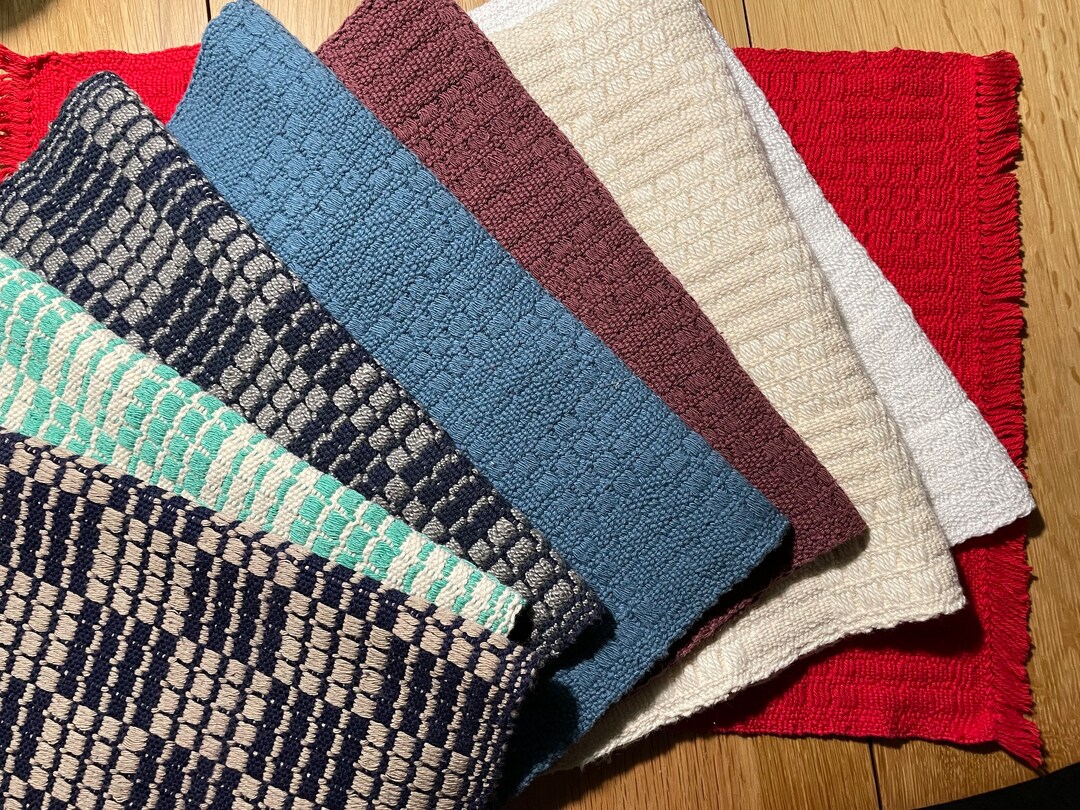 Monk's Belt Placemats - 100% Cotton - Handwoven in Maine - Etsy
