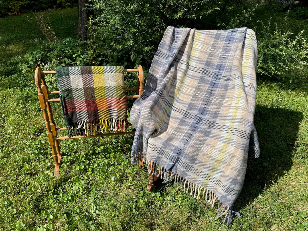 Warm Mainer Blanket - Large Check Blanket - Lake House - 46" X 60" - Etsy