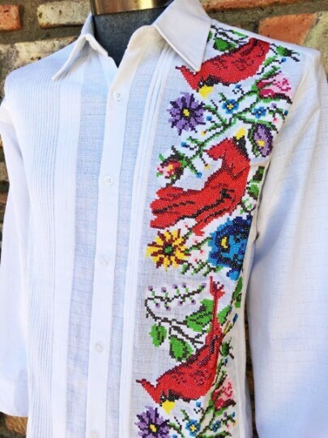 Presidential Style White Cuban Guayabera Linen Shirt Wedding - Etsy