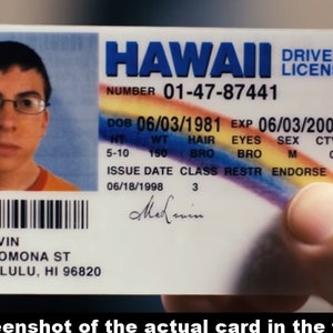 Mclovin Superbad Driving License Personalised Novelty Fake Replica ID ...