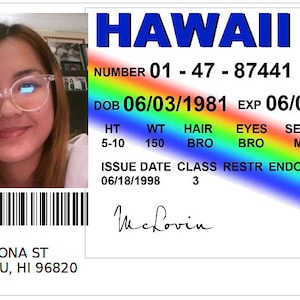 Mclovin Superbad Driving License Personalised Novelty Fake Replica ID ...