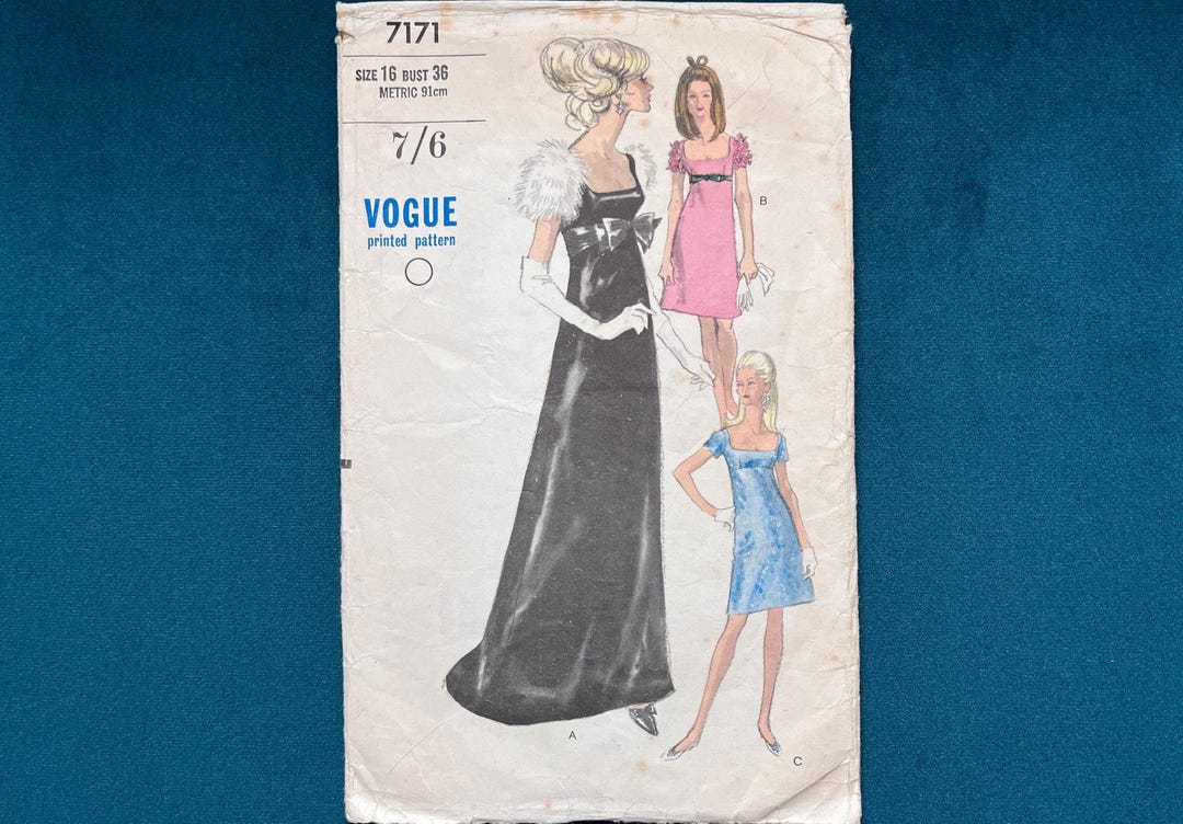 Vintage Vogue 7171 Dress Pattern - Etsy