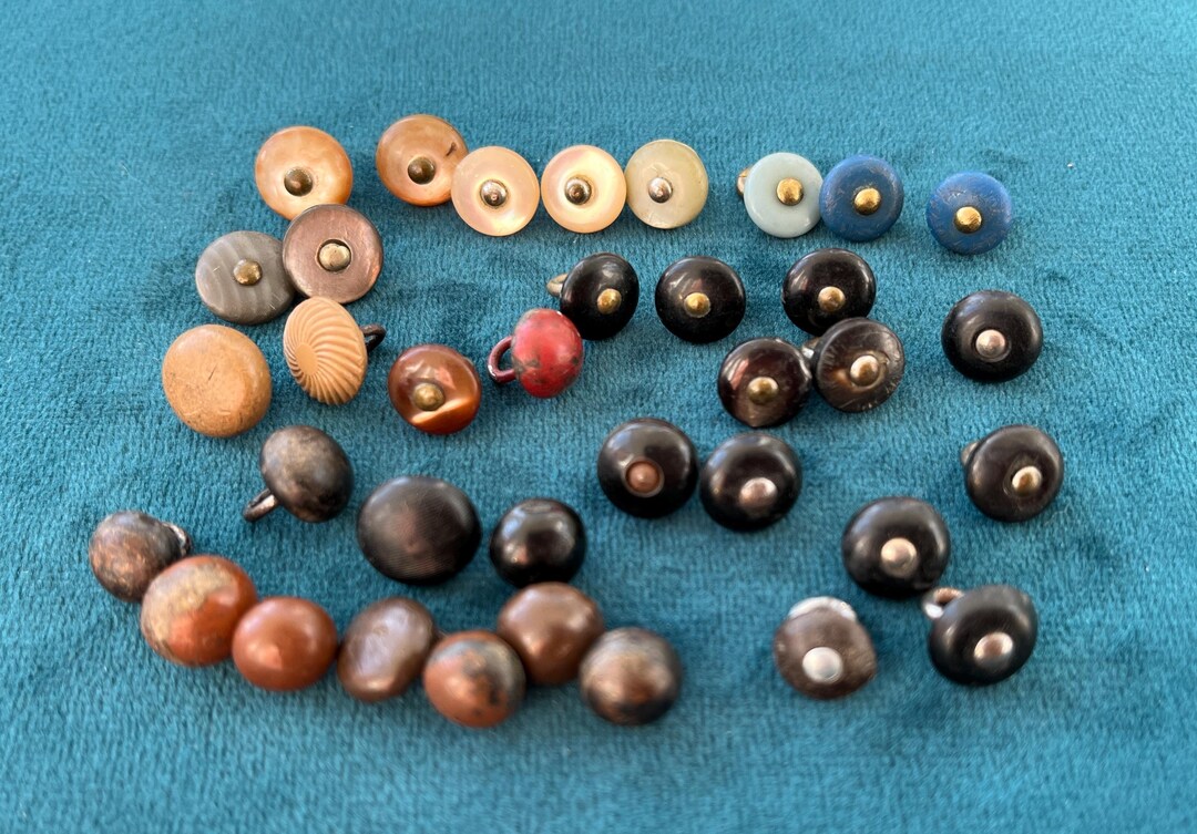 Assorted Antique Pin Shank Shoe & Boot Buttons - Etsy