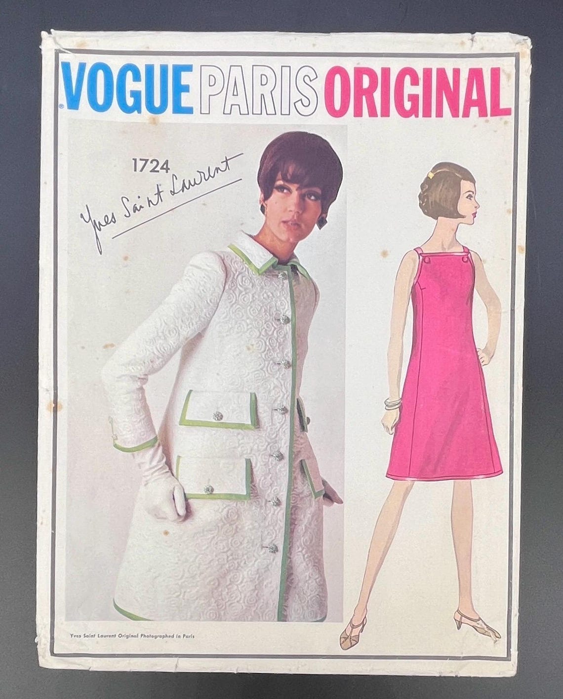 Rare Vogue Paris Original Pattern by Yves St Laurent - Etsy