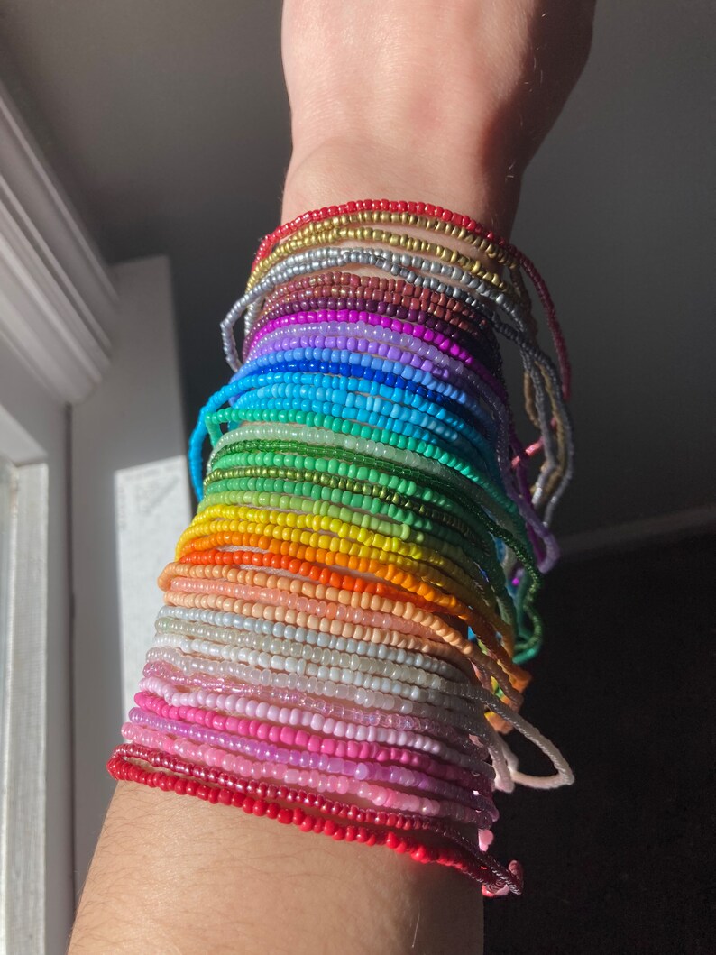 Dainty Seed Bead Custom Choker Necklaces - Etsy