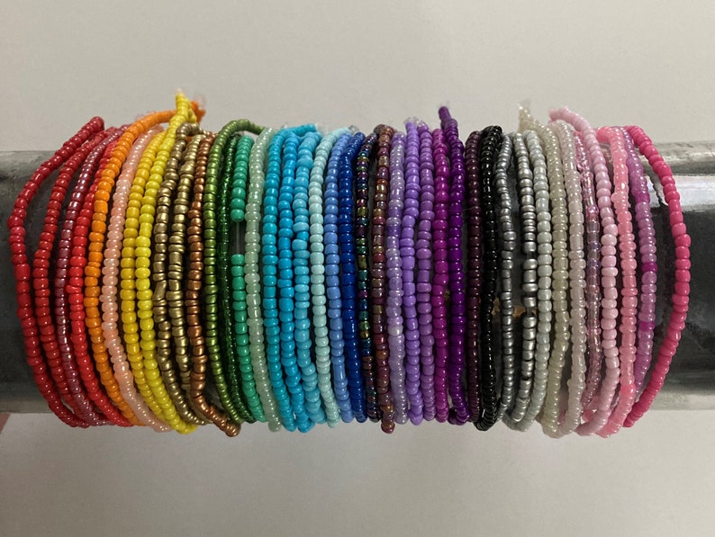 Seed Bead Bracelets Stretch Bracelets Stackable - Etsy