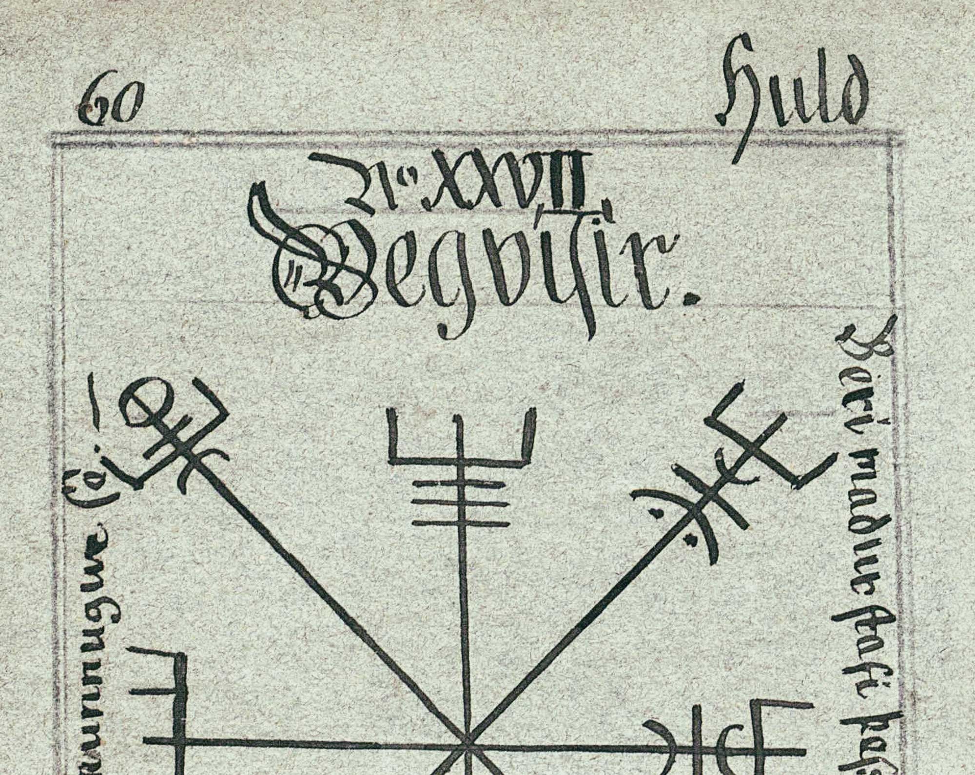 Vegvisir Old Norse Mythology Runic Wayfinder Symbol Viking - Etsy UK