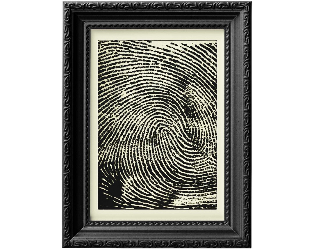 Fingerprint Forensic Science Art Print | Minimalist Line Art Poster ...