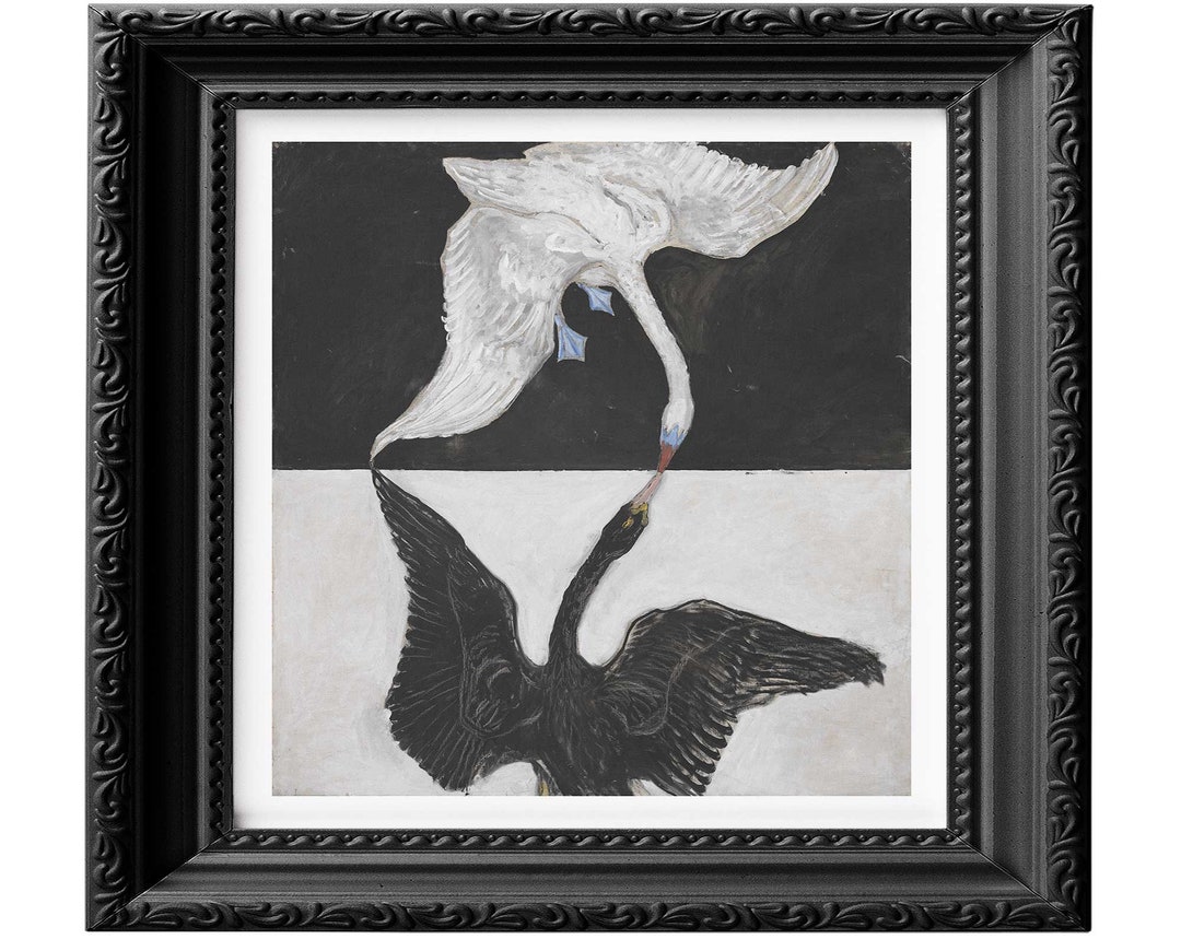 The Swan, Reproduction Print of a 1915 Tempera Painting by Swedish ...
