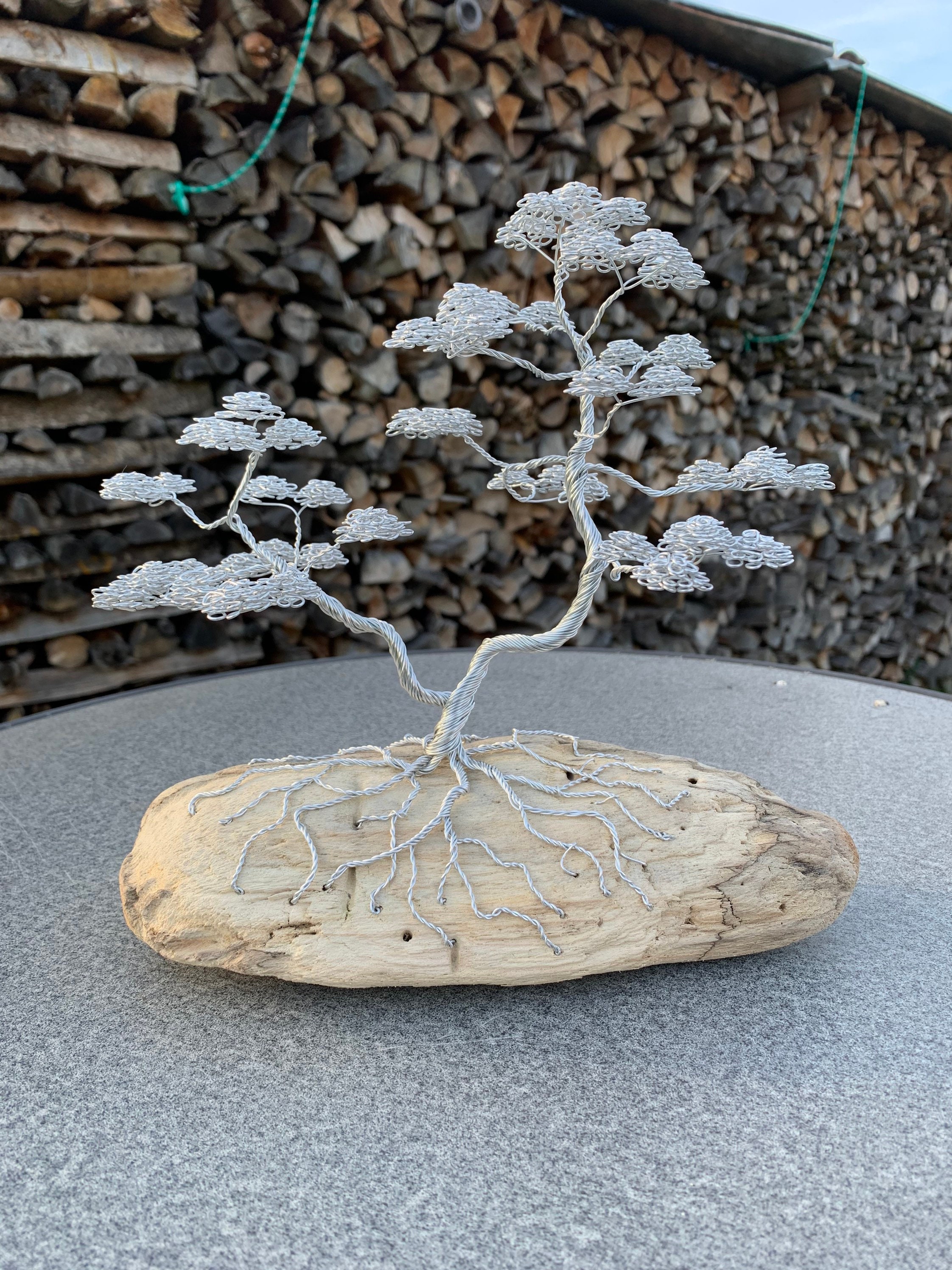 Drahtbaum | Wiretree | Bonsai | Lebensbaum | Einzelstück | Silber ...