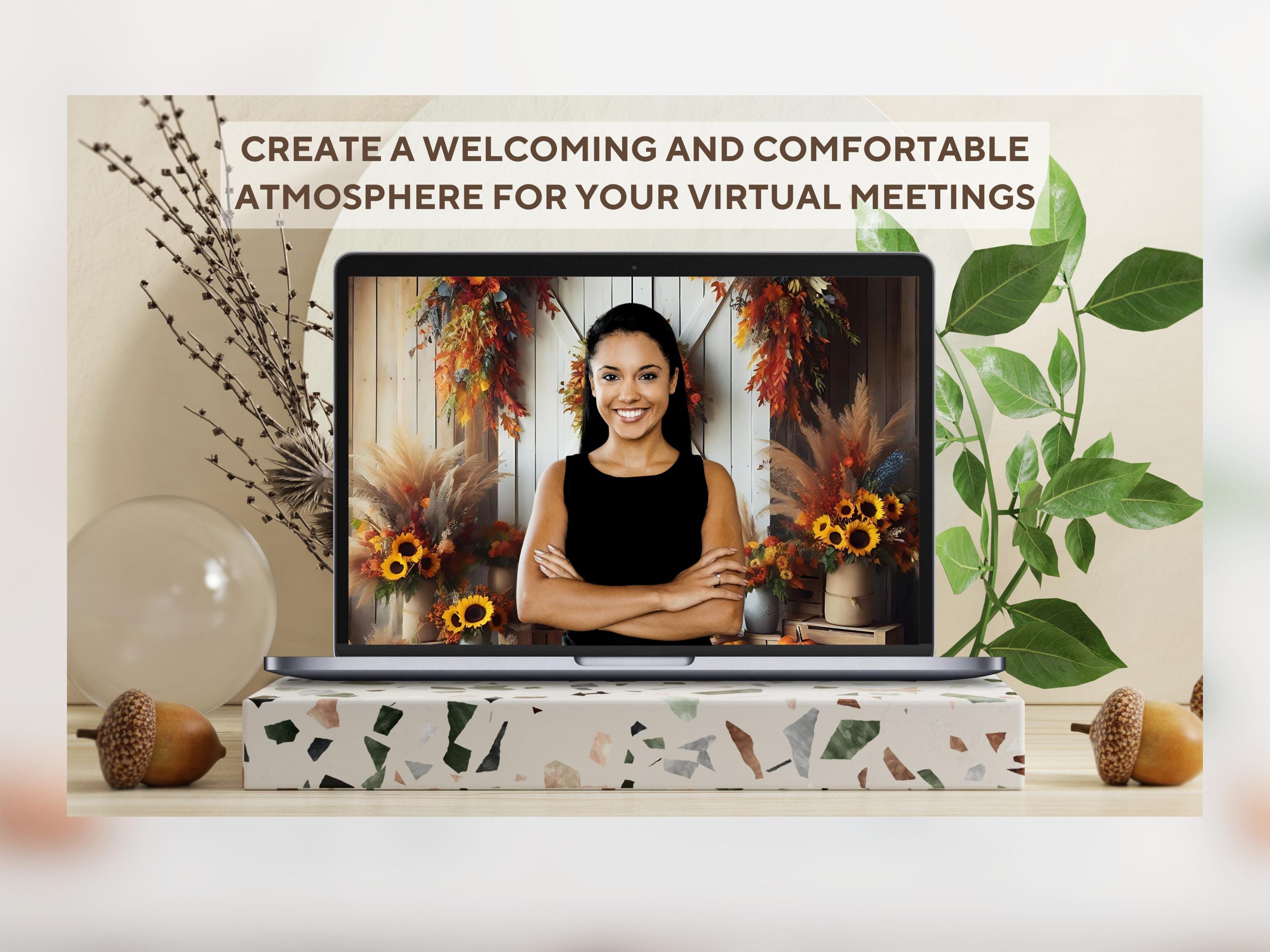 Cozy Fall Virtual Backgrounds: 24-image Zoom Meeting Pack (digital ...