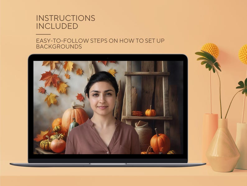 Cozy Fall Virtual Backgrounds: 24-image Zoom Meeting Pack (digital ...
