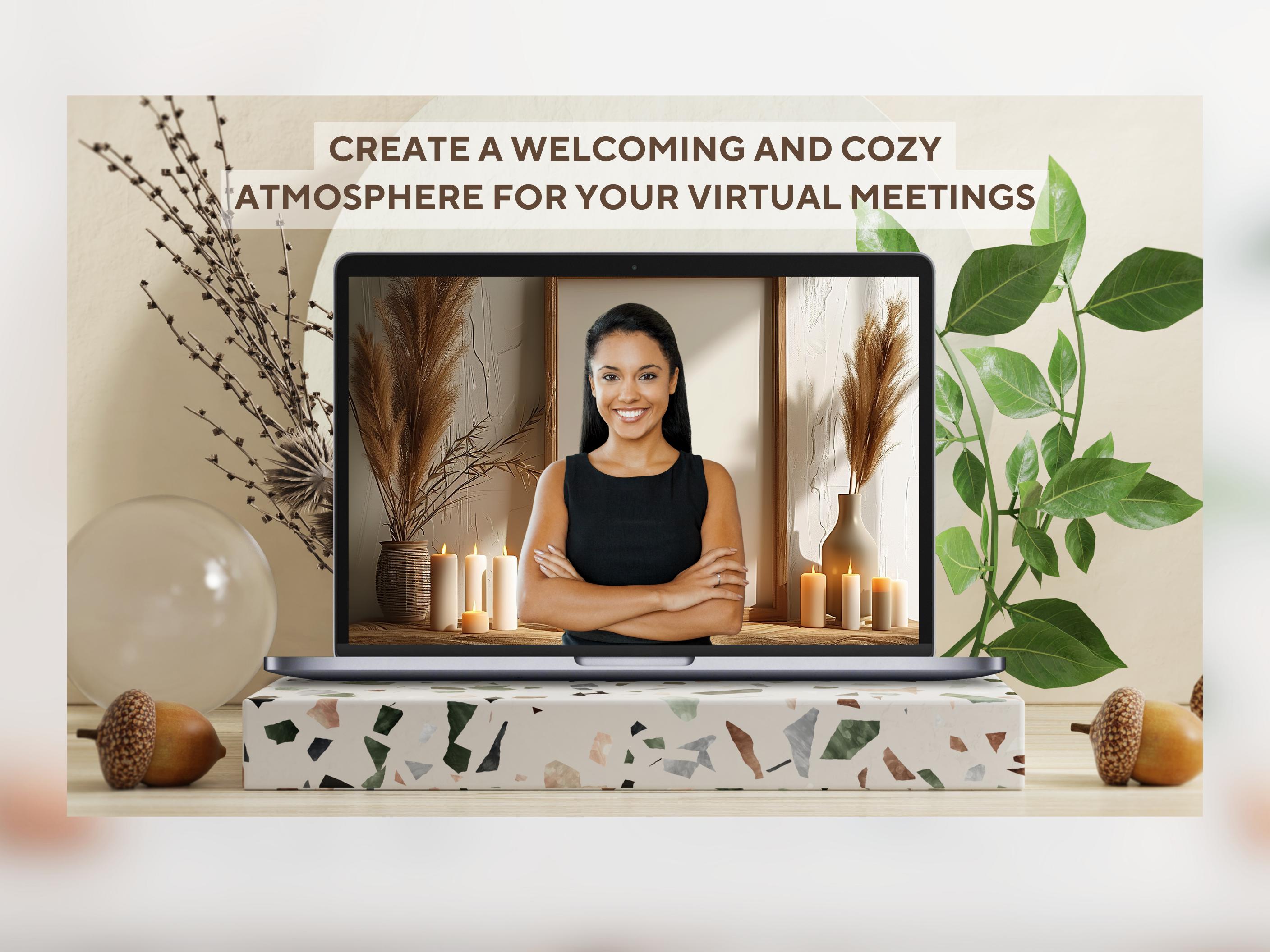 Modern Luxury Interior Virtual Backgrounds: Workspace Zoom Background ...