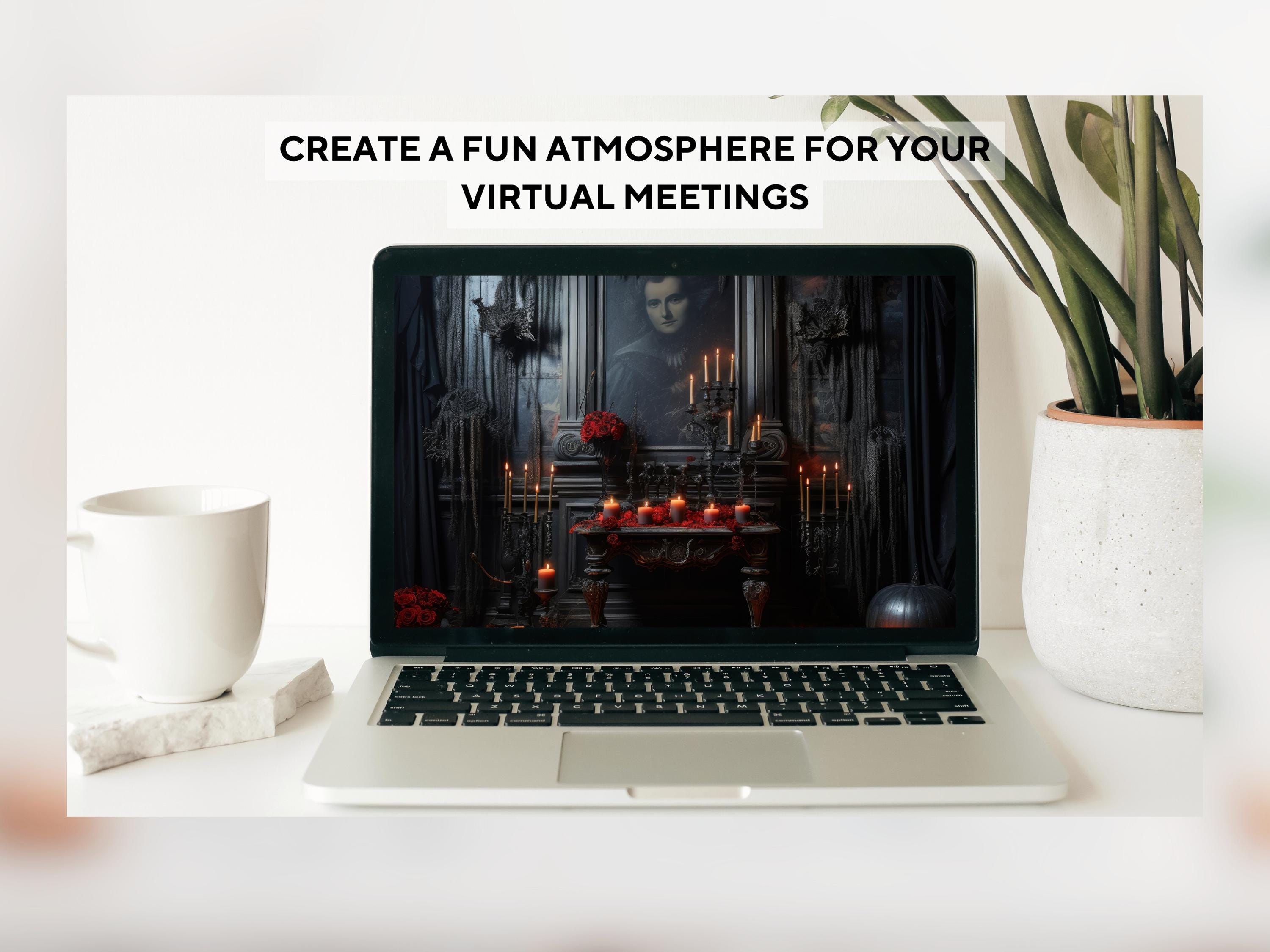 Gothic Lair Virtual Backgrounds | Halloween Zoom Backgrounds (digital ...