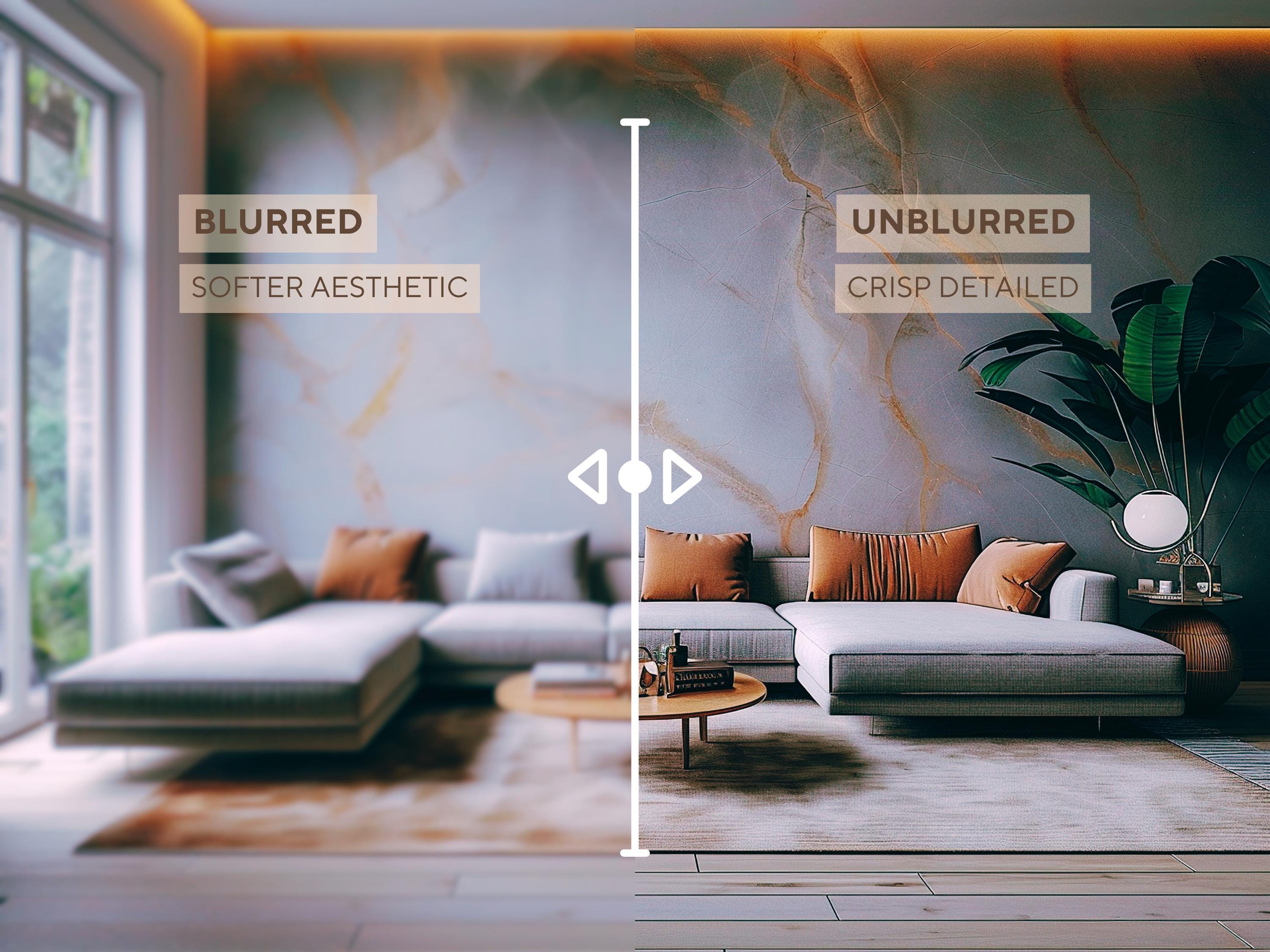 Minimalist Home Virtual Backgrounds: Blurred & Unblurred (digital ...
