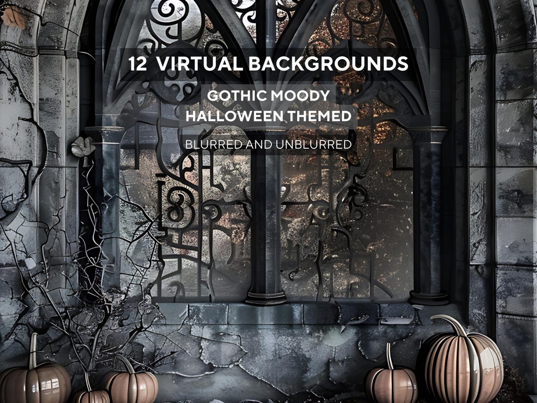 Gothic & Moody | Halloween Team Backgrounds, Zoom Background, Meeting ...