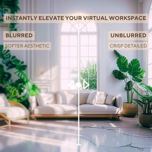 Minimalist Home Virtual Backgrounds: Blurred & Unblurred (digital ...