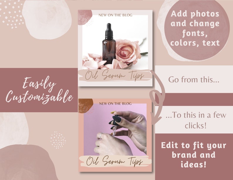 IG Template for Canva Instagram 40 Editable Social Media - Etsy