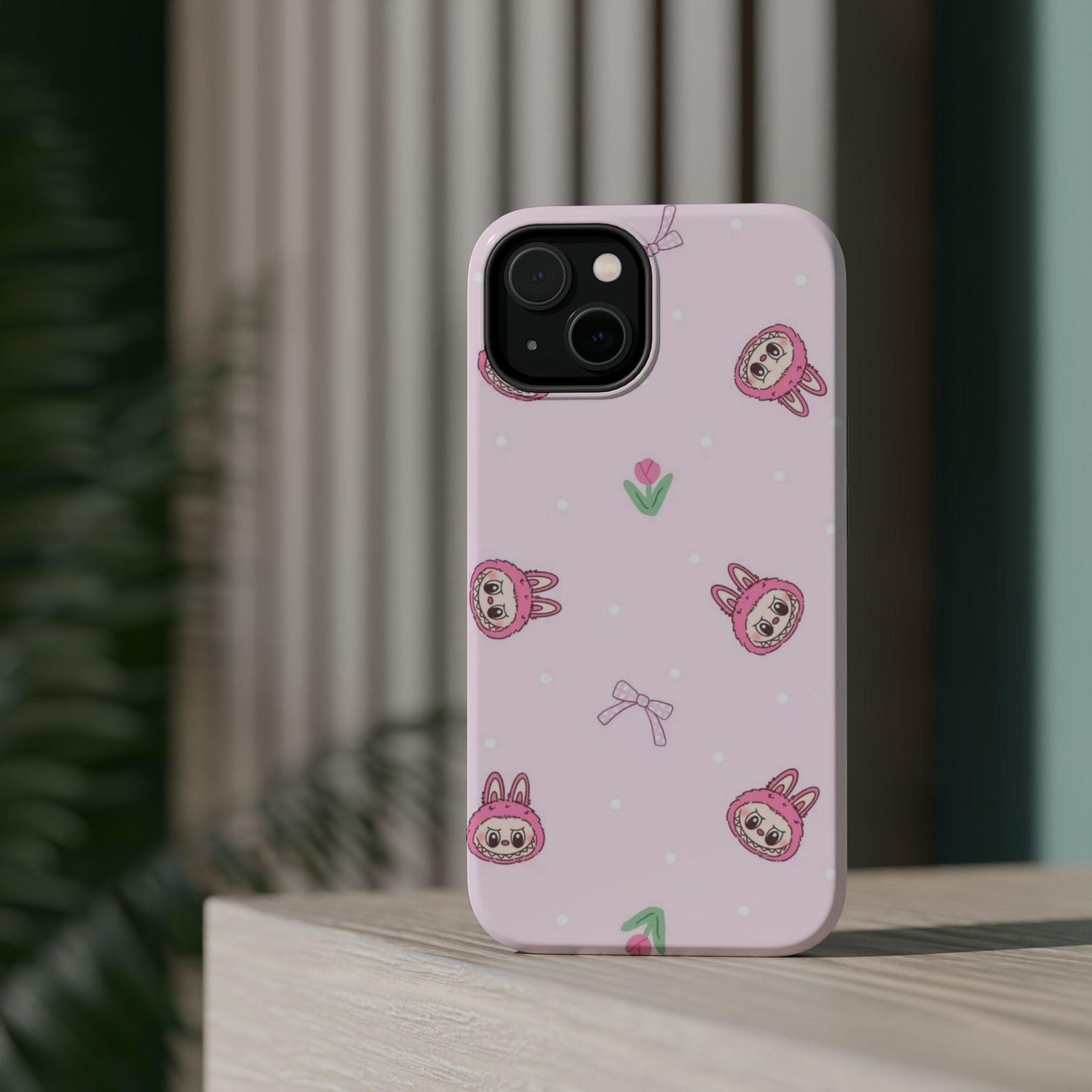 Magnetic Tough Cases, Labubu Design, Pink Cute Phone Accessories, Kids ...