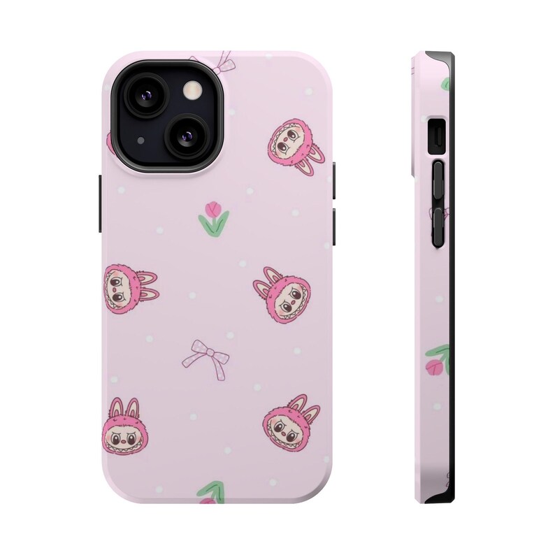 Magnetic Tough Cases, Labubu Design, Pink Cute Phone Accessories, Kids ...