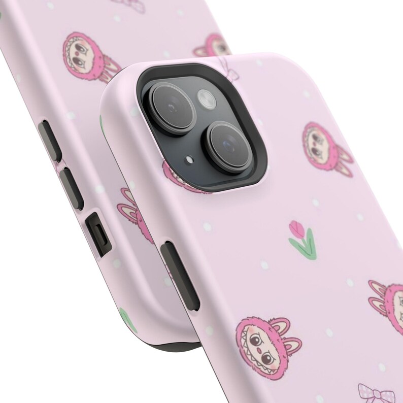 Magnetic Tough Cases, Labubu Design, Pink Cute Phone Accessories, Kids ...