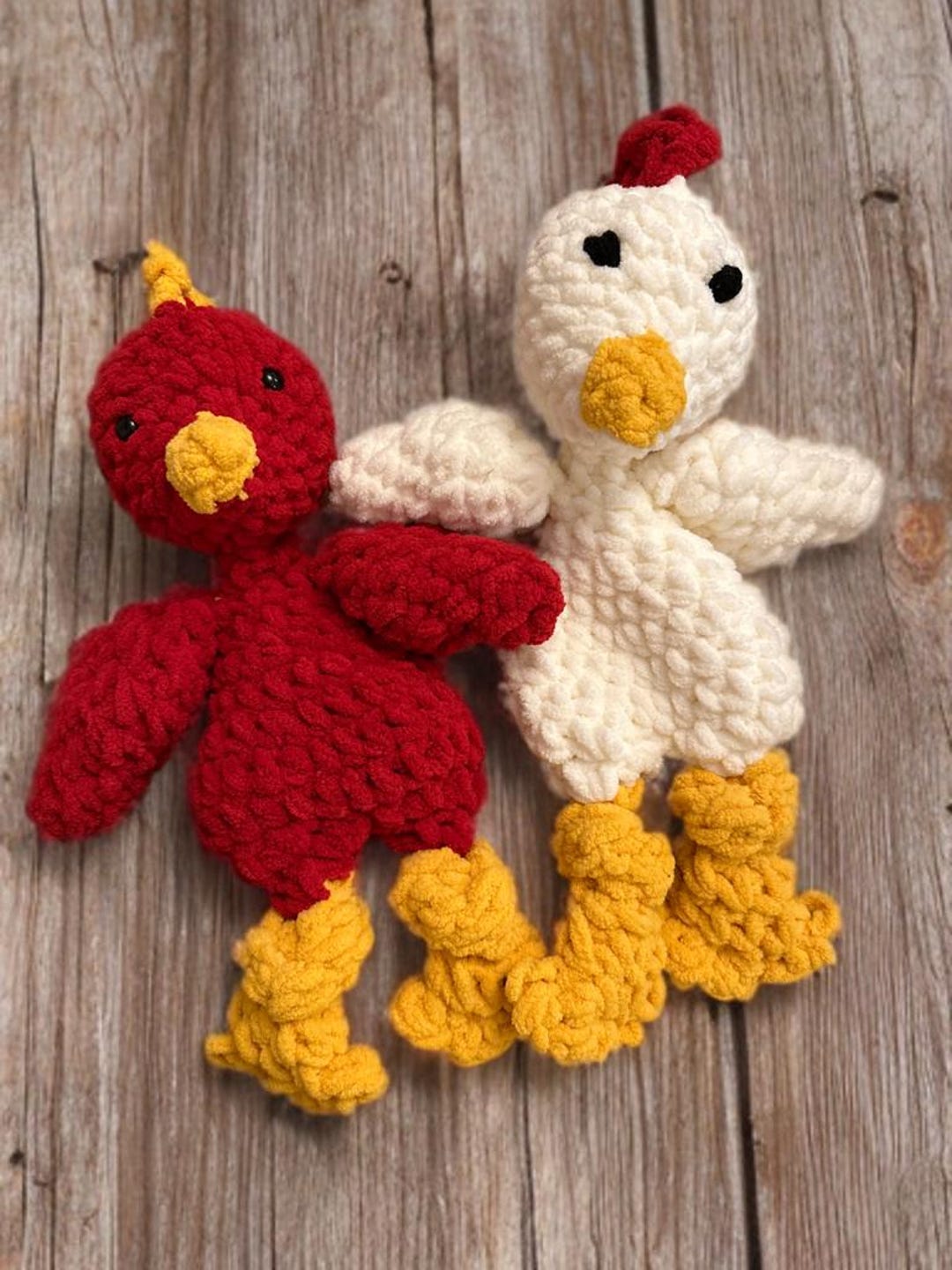 Crochet Mini Chicken Plushie, Chicken Lovey, Toddler Toy, Kid's Easter ...