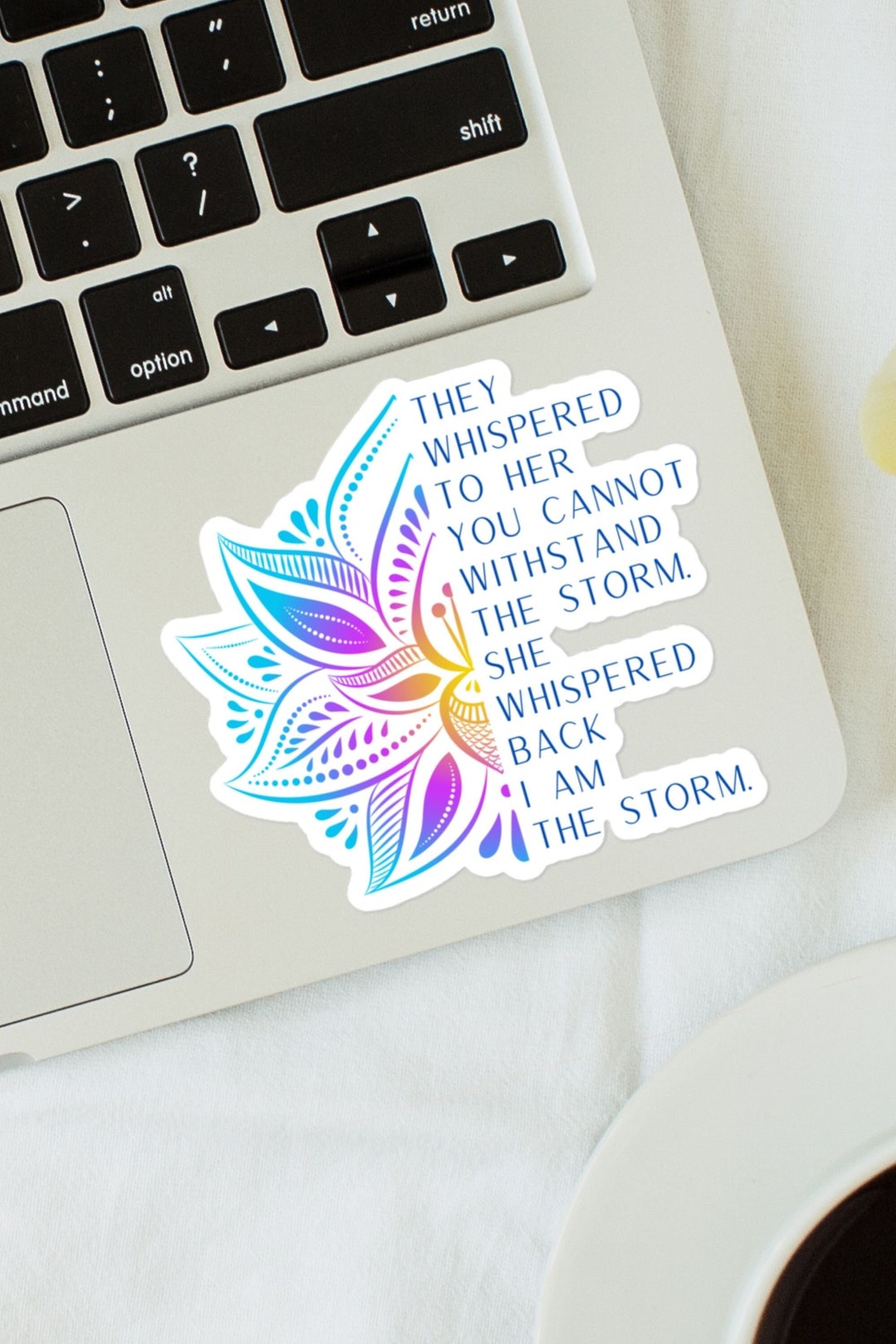 I Am the Storm Quote Bubble-free Stickers, Quote About Life, Girl Power ...
