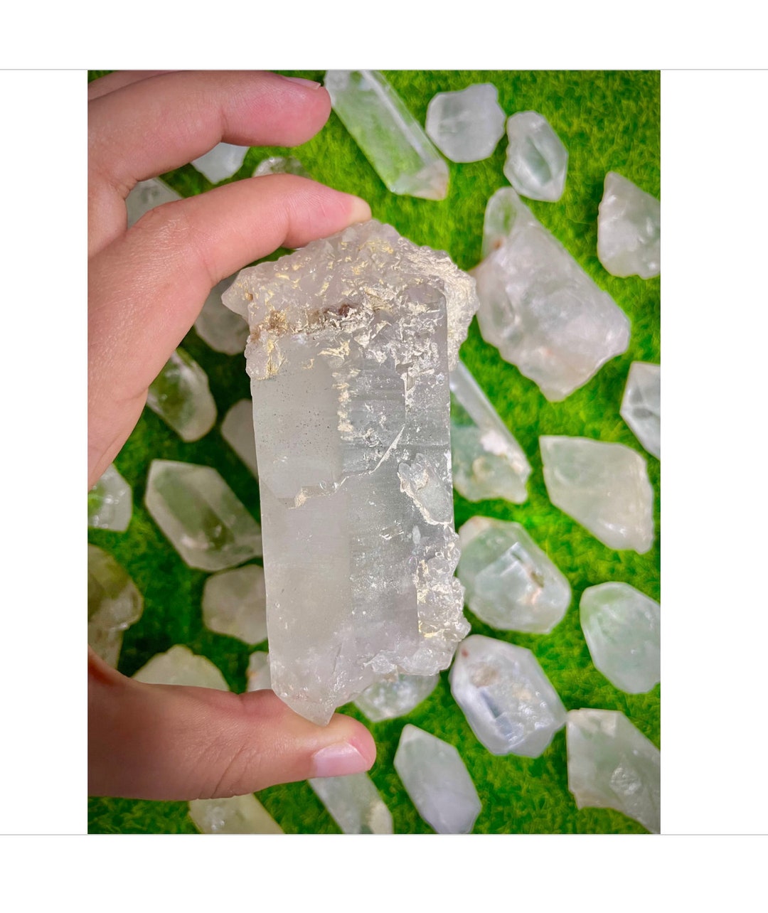Raw Clear Quartz Crystal 195 Gram , Rare Clear Quartz Crystal, Clear ...