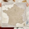 Personalized World Map - Push Pin Map - Pinboard Cork - Canvas Print ...
