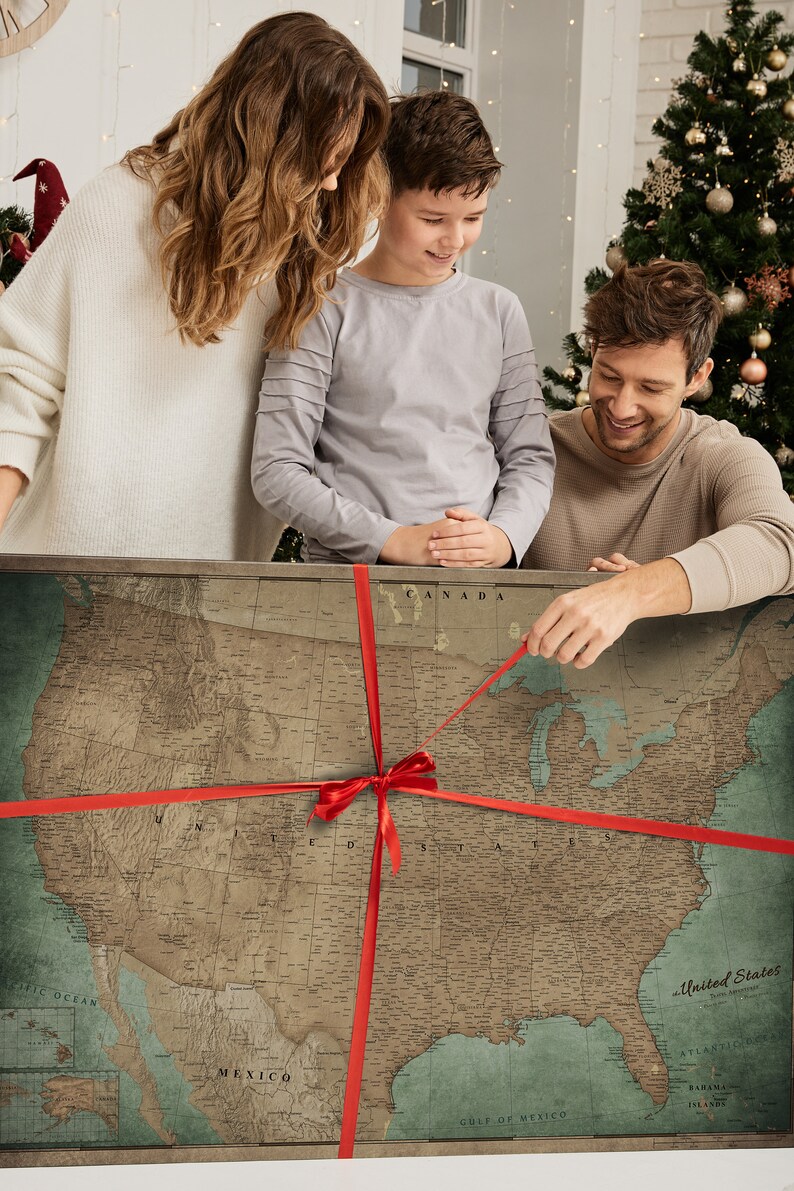 Personalized USA Travel Map Push Pin Map United States - Etsy