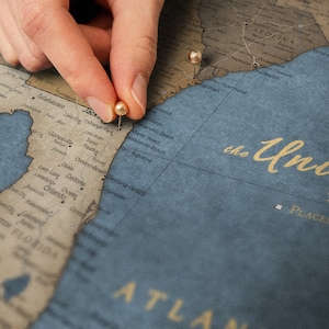 Personalized USA Travel Map Push Pin Map United States Pinboard Cork ...