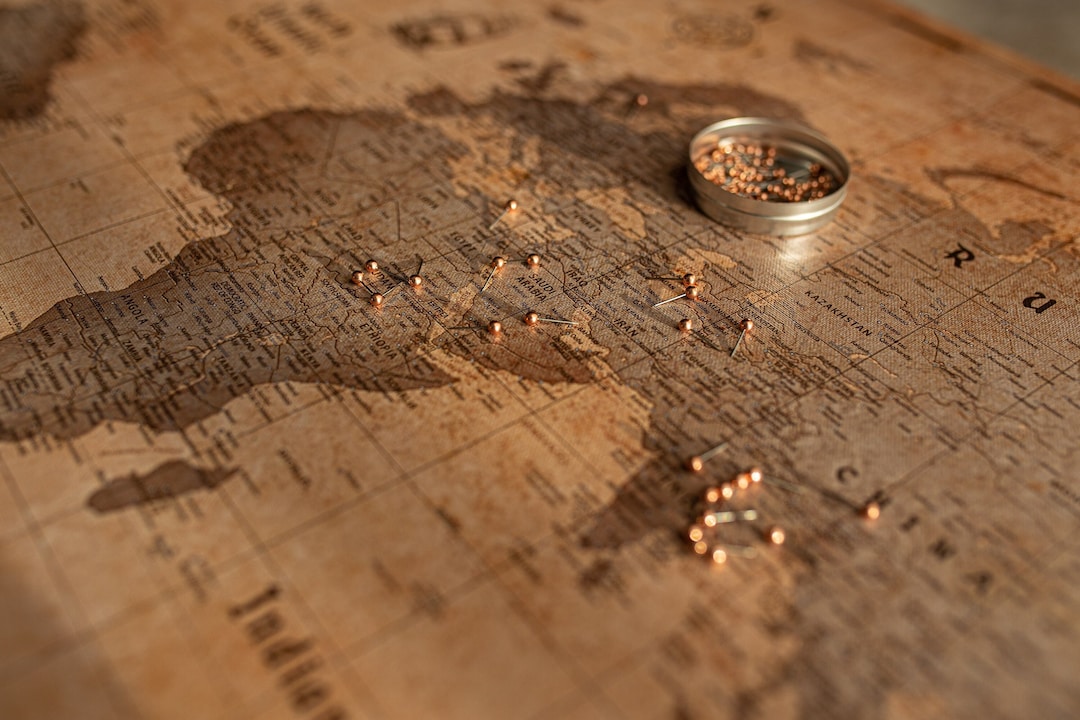 Personalized World Map - Push Pin Map - Pinboard Cork - Canvas Print ...