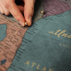 Personalized USA Travel Map Push Pin Map United States Pinboard Cork ...