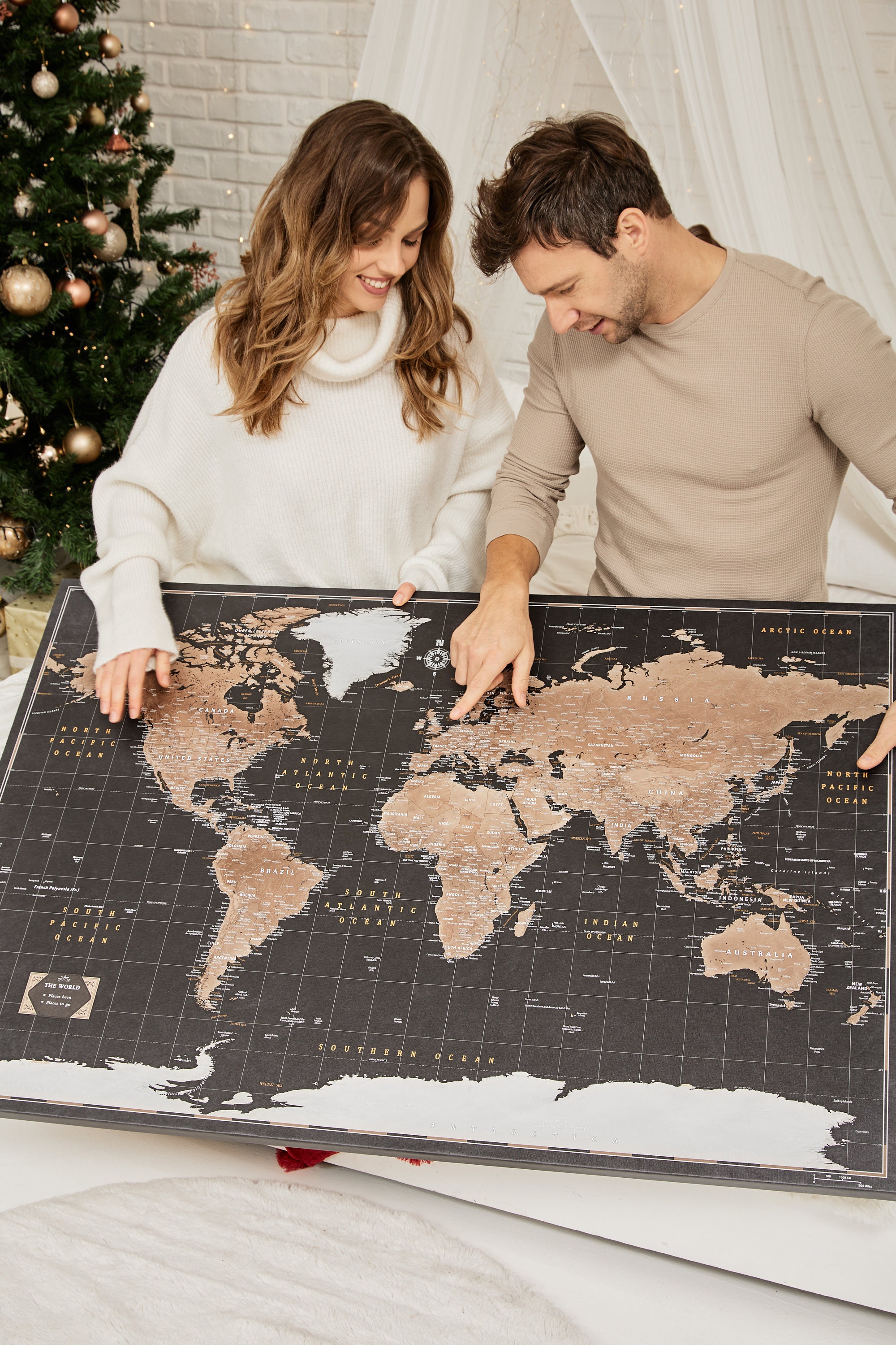 Personalized World Map Push Pin Map Pinboard Cork Canvas - Etsy