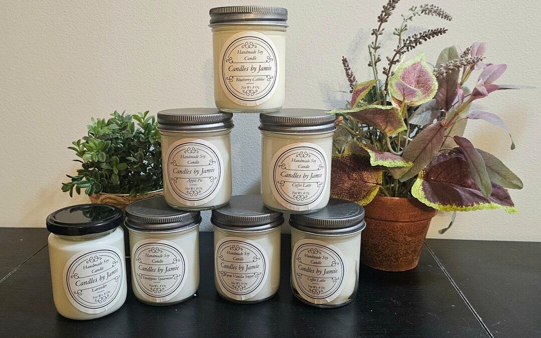 Handmade Natural Soy Wax Candle - Etsy