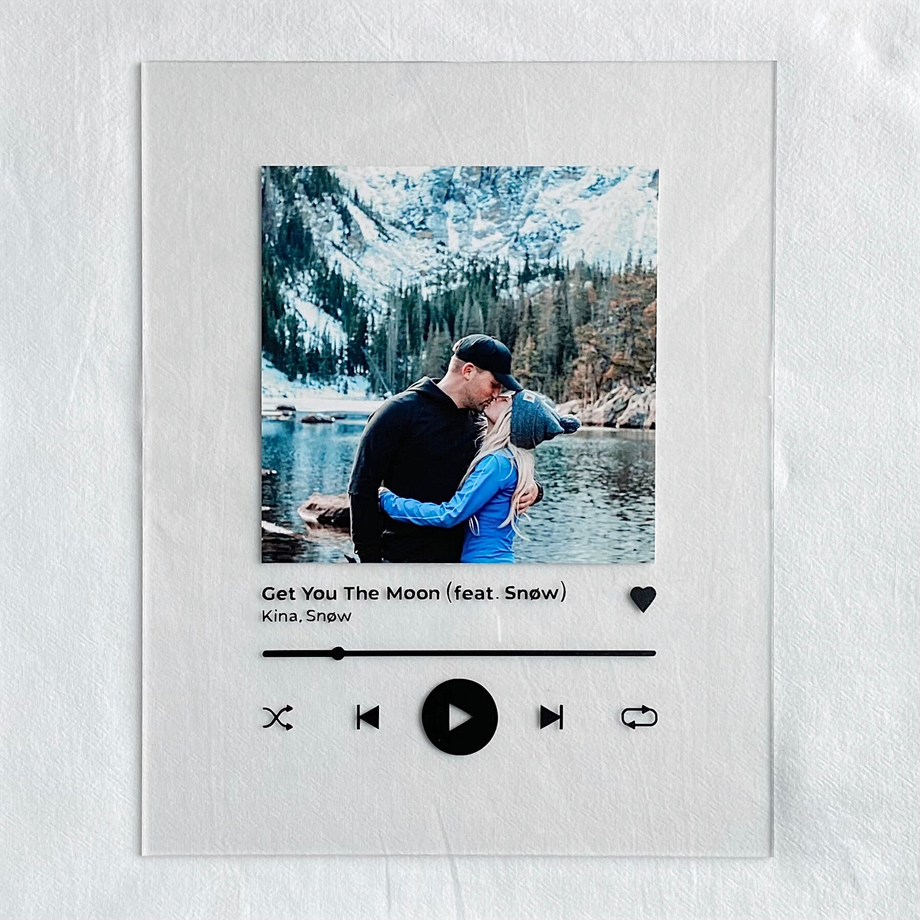 Home Décor Wall Décor Spotify Song Sign Spotify Art Acrylic Album Cover ...