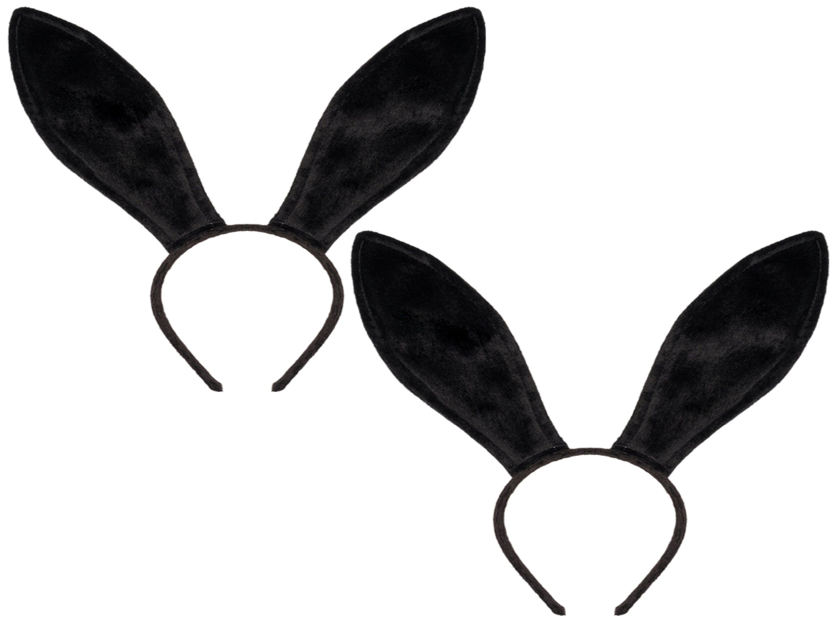 Funcredible Black Bunny Ears Headband Velvet Black Rabbit - Etsy