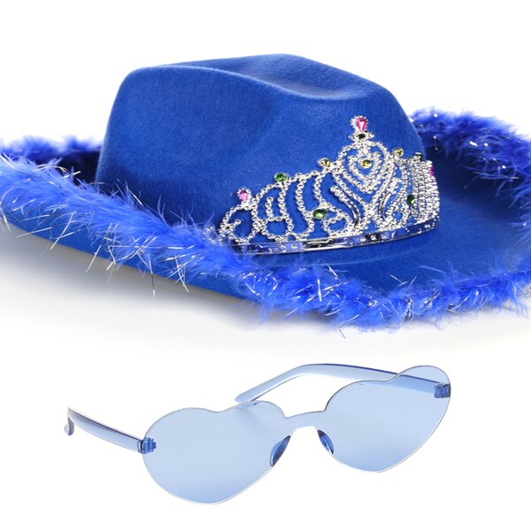 Blue Cowboy Hat Tiara - Etsy