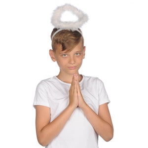 FUNCREDIBLE Angel Halo Headband Extra Feather White Angel - Etsy