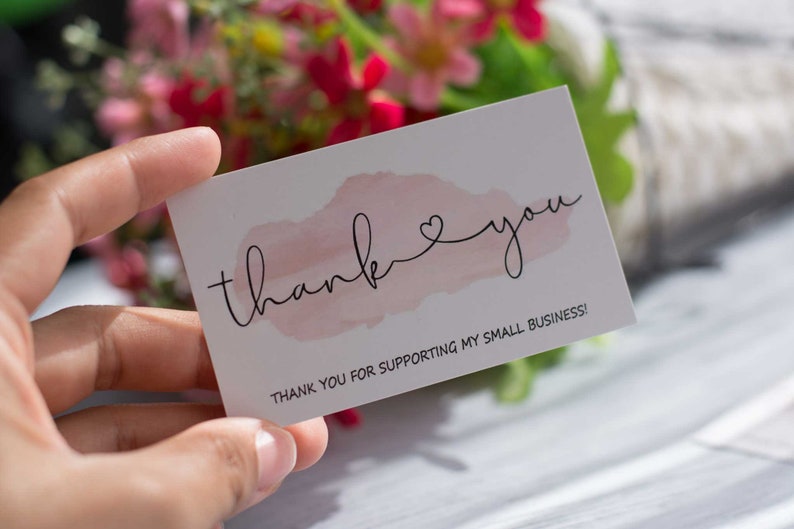 50 Small THANK YOU Cards, Thanks Gorgeous, Beyond Grateful, Thank You ...