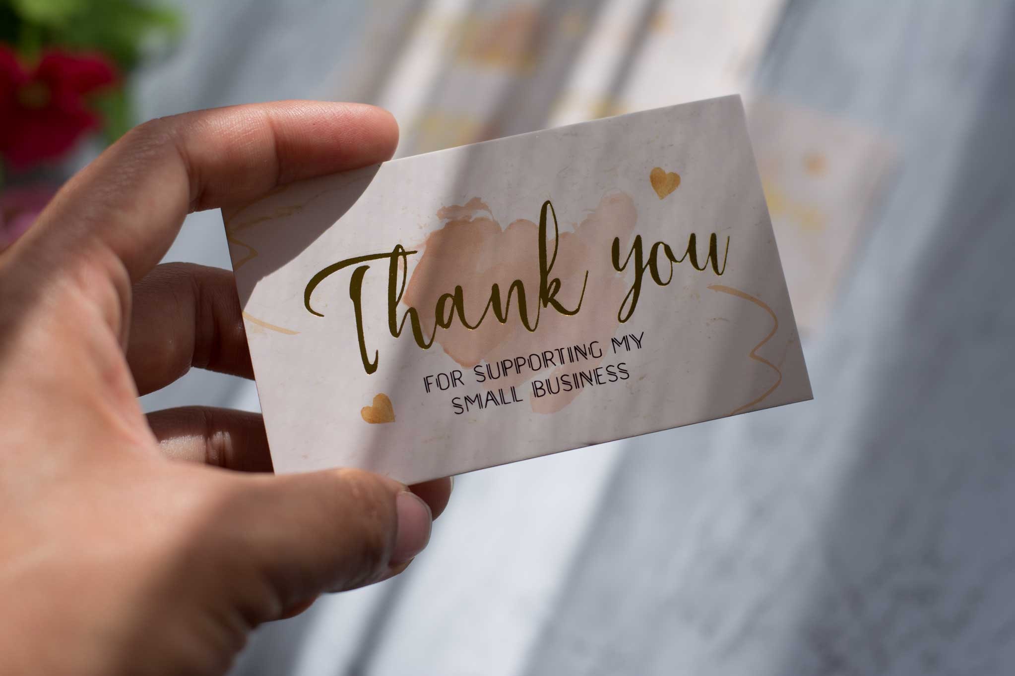 50 Small THANK YOU Cards, Thanks Gorgeous, Beyond Grateful, Thank You ...