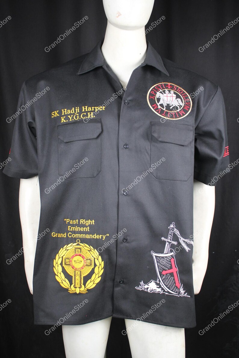 Knight Templar Commander Shirt: Masonic Warrior Emblem Apparel - Etsy