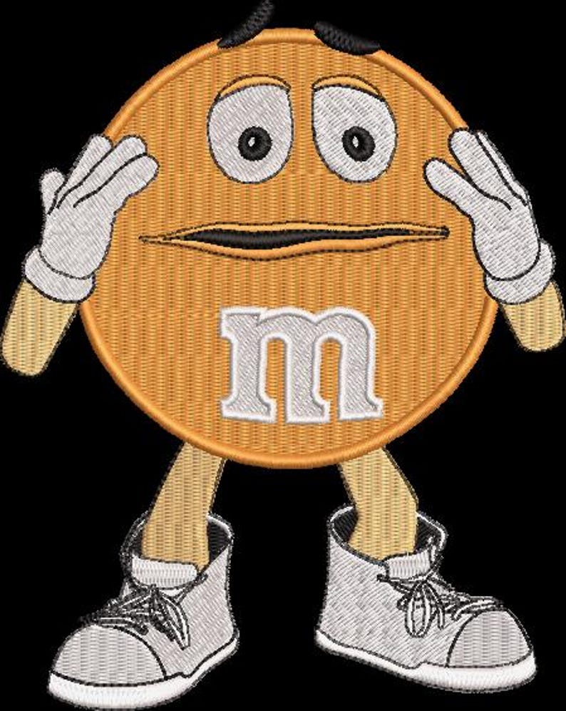 M&m's Character Embroidery Designs | Digital Download (PES, DST) - Etsy