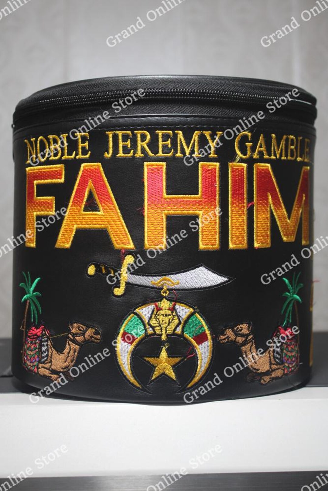 Shriner Fez Case | Masonic Hat Travel Case | Protective Shrine Fez ...