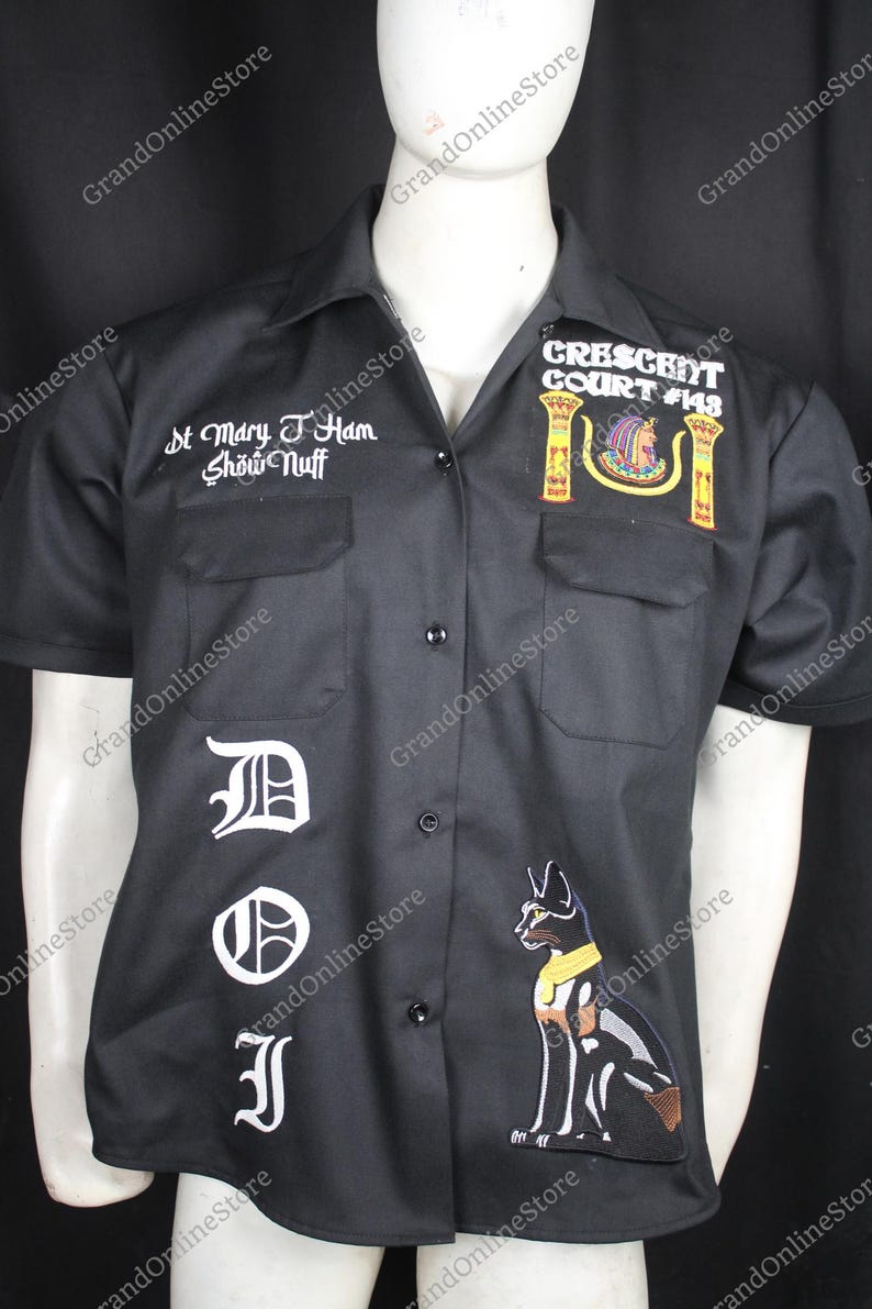 Embroidered Daughters of Isis Walking Shirt | Moorish Regalia - Etsy