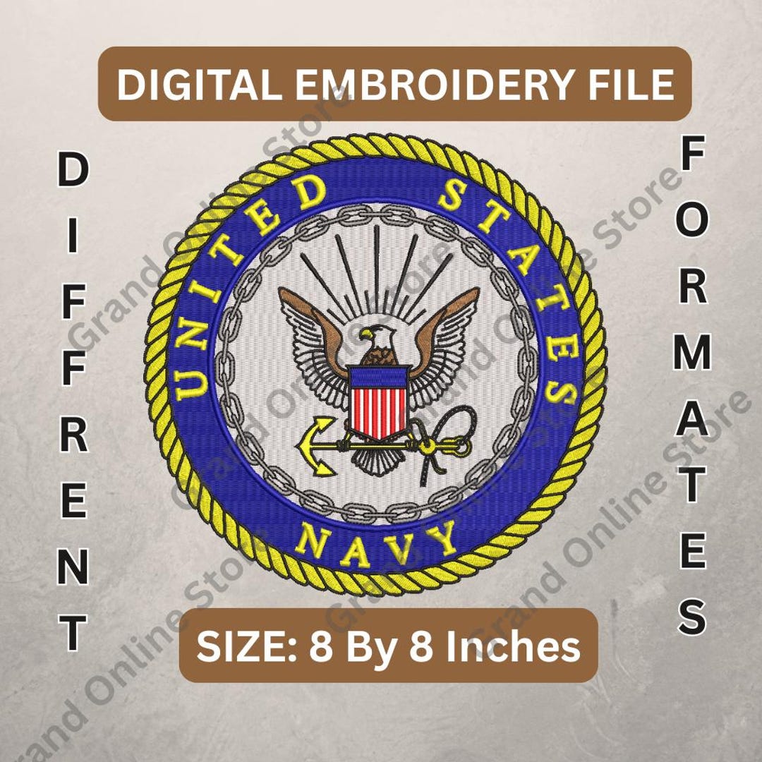 US Navy Embroidery Design | Navy Seal Patch Military Badge Digital ...
