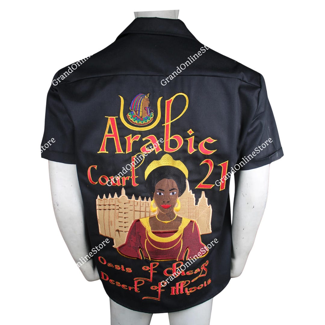 DOI Daughters of Isis Embroidered Walking Shirt | Masonic OES Apparel ...