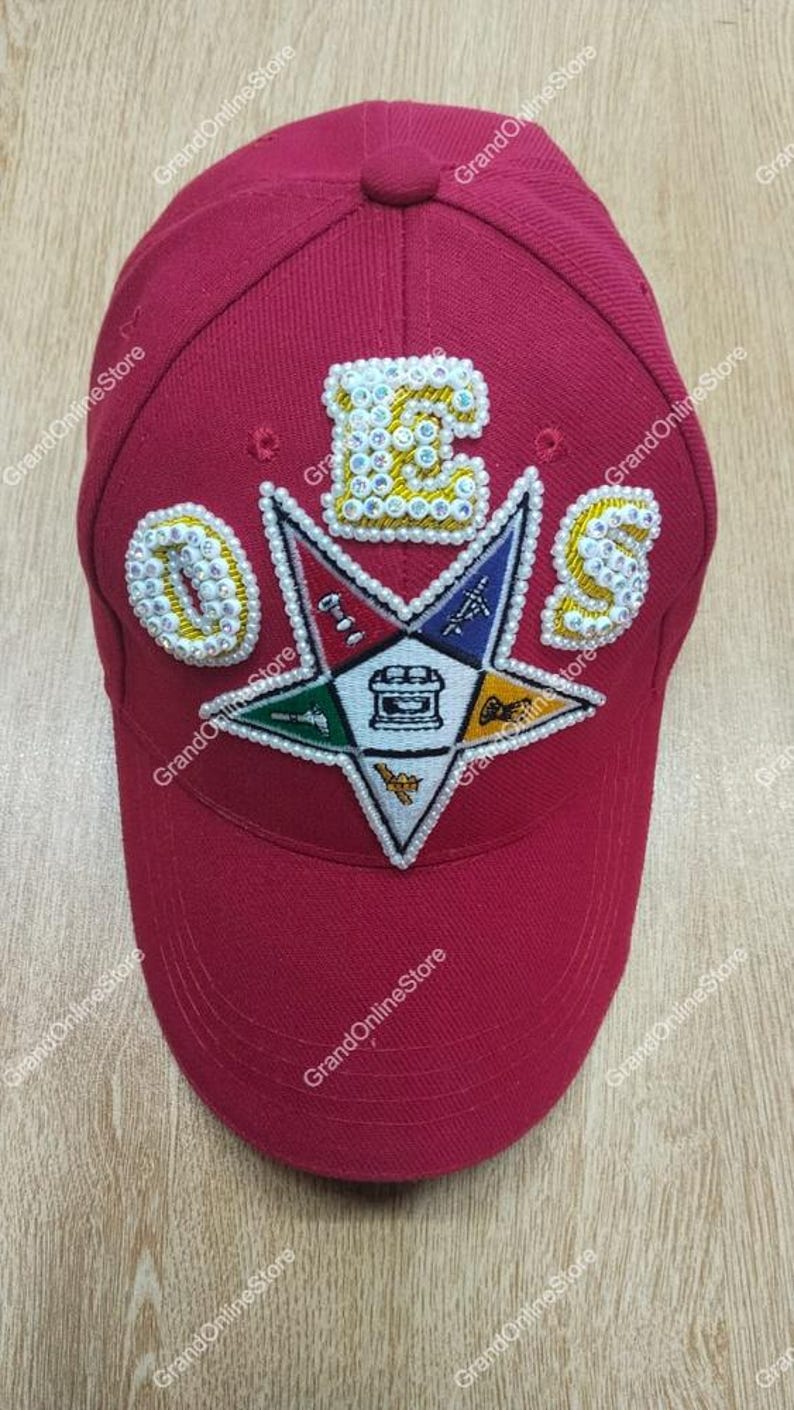 Order of the Eastern Star OES Baseball Cap – Embroidered Masonic Hat ...