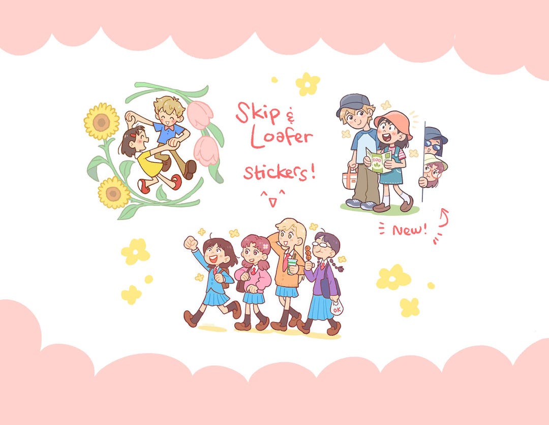 Skip and Loafer Stickers - Etsy