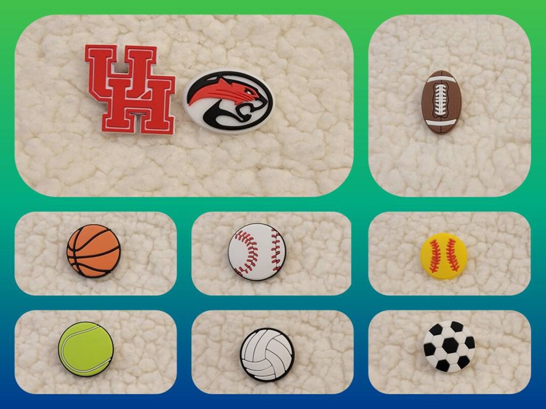Houston Football Team Charm Set - Etsy